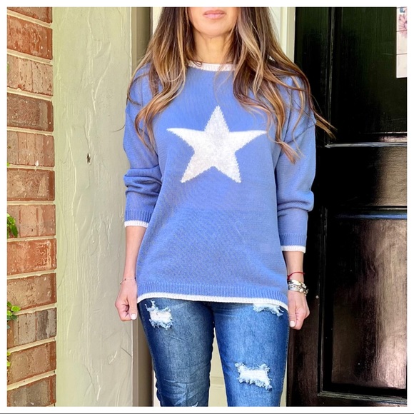 ShopEvelynne | Sweaters | 37 Last One Tracy Chic Light Knit Star ...